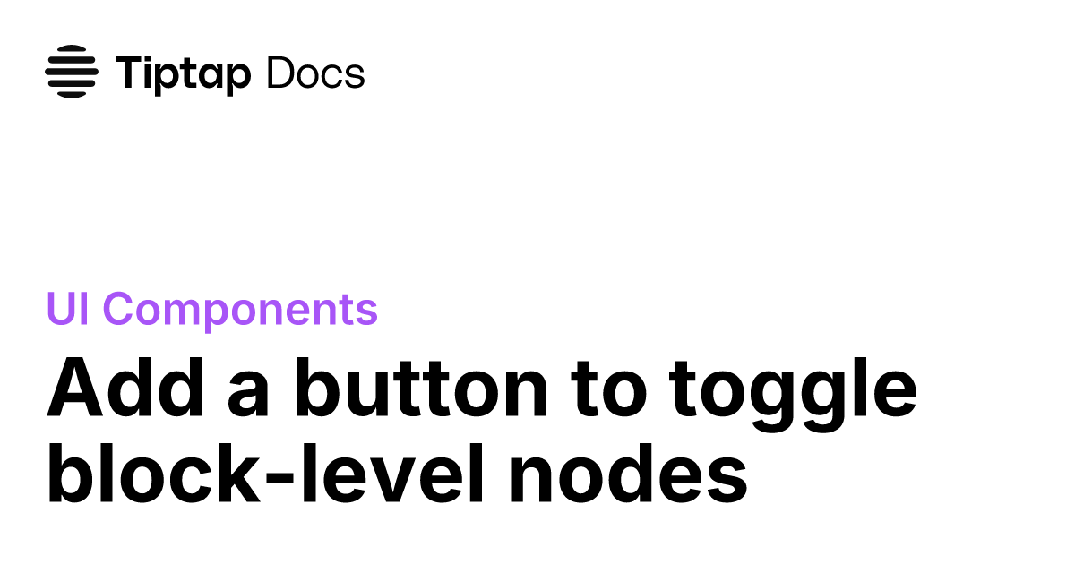 Code Block Button Tiptap Ui Component