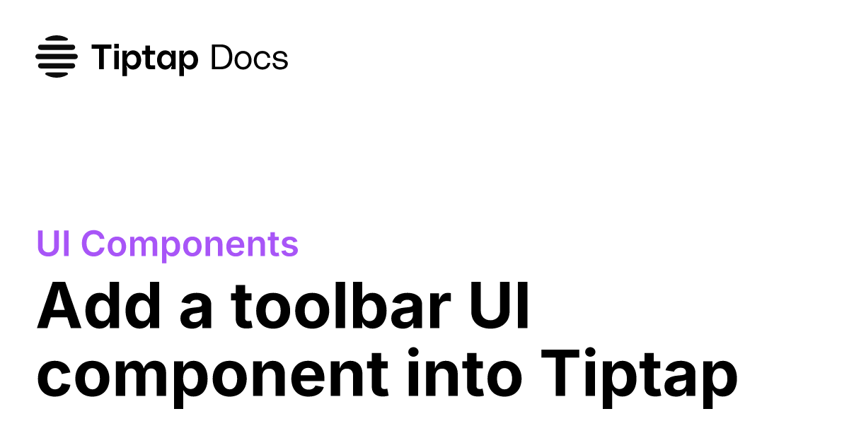 Separator | Tiptap UI Components